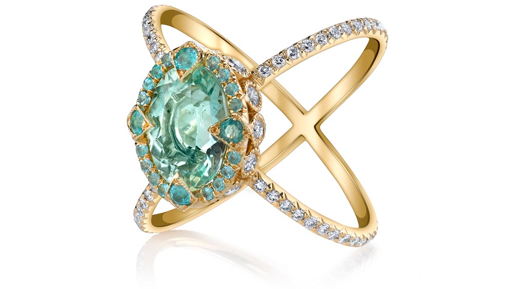 Saturn ring by Erica Courtney - VO+ Jewels & Luxury Magazine